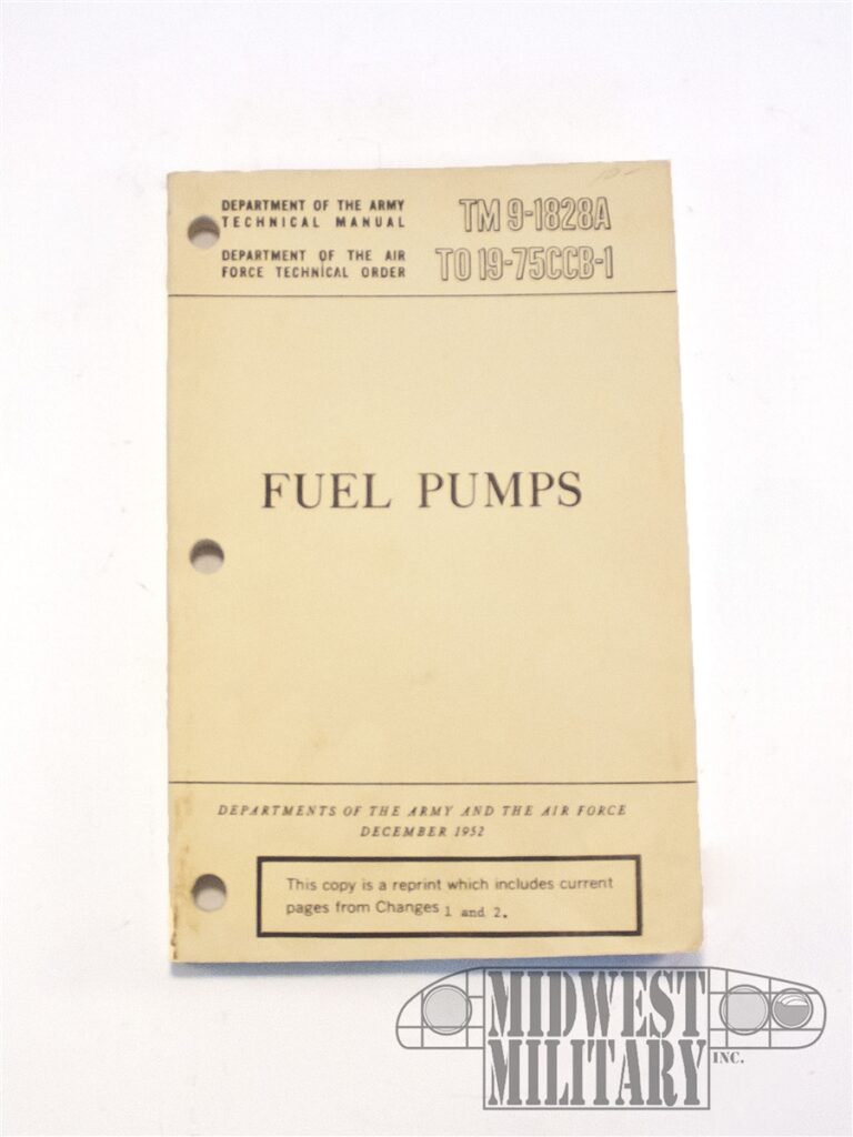 FUEL PUMPS, MANUAL